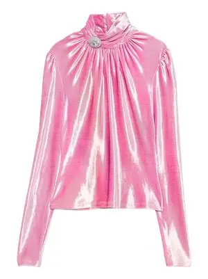 Rabanne Neck-embellishment Top - Pink