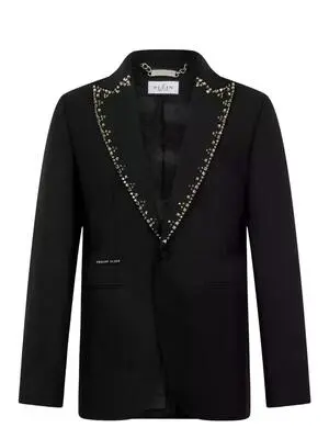Philipp Plein Studded-lapel Blazer - Black