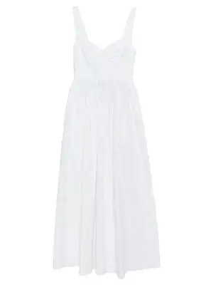 Matteau Bralette Midi Dress - White