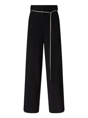 Pinko Beaded Belt Trousers - Black