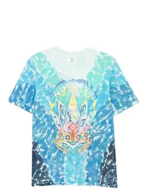 Casablanca Surf Lotus Tie-dye T-shirt - Blue