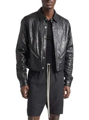 Rick Owens Tour Alice Leather Jacket - Black