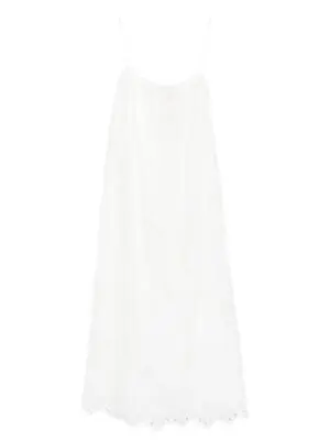 Matteau Broderie-anglaise Midi Dress - White