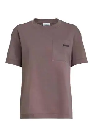 Brunello Cucinelli Pocket T-shirt - Brown