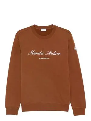Moncler Logo-patch Sweater - Brown