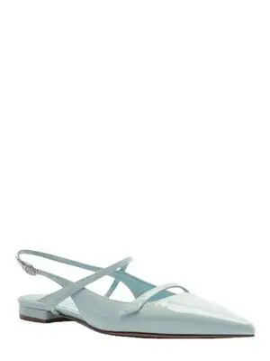 ALEXANDRE BIRMAN Tita Pointed-toe Slingback Flat - Dust Blue