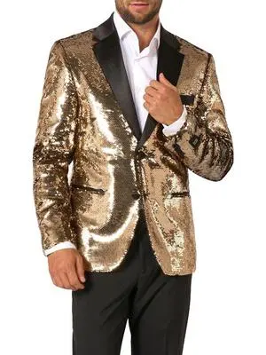 Opposuits Sequin Dinner Jacket - Gold