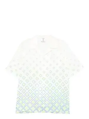 Casablanca Monogram Short-sleeve Shirt - White