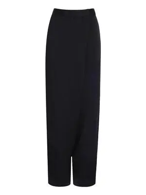 GLORIA COELHO Overlap Trousers - Black