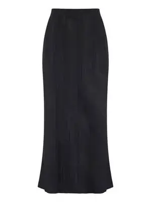GLORIA COELHO X Isabella Fiorentino Split Midi Skirt - Black