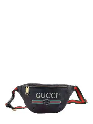 Gucci Leather Belt Bag - Black