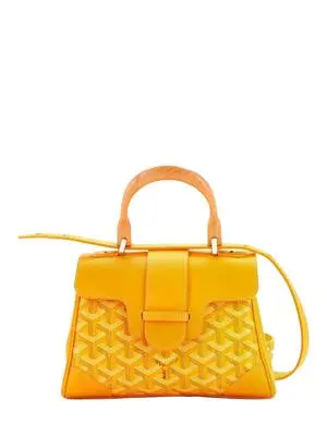 Goyard Saigon Top Handle Mini Shoulder Bag - Orange