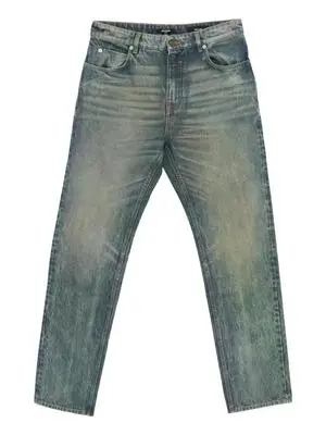 Balmain Logo-patch Jeans - Blue