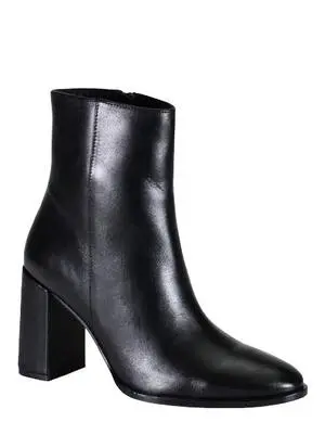 DIBA TRUE Leather Ankle Bootie - Black