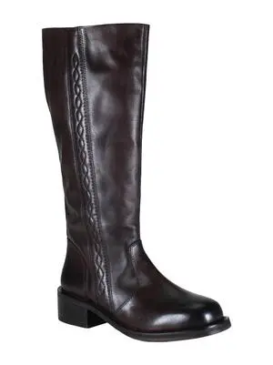 DIBA TRUE Leather Tall Riding Boot - Chocolate
