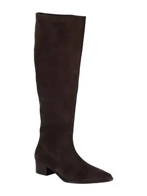 DIBA TRUE Dig Ital Leather Knee High Boots By - Dark Brown