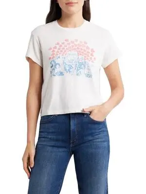 RE/DONE 50s Sisters Boxy Graphic T-shirt - Vintage White