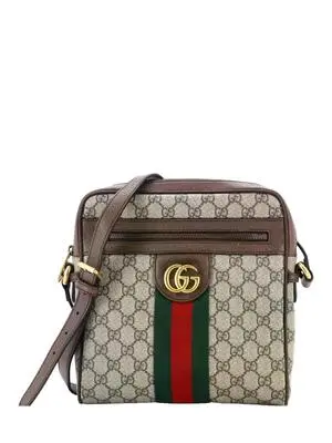 Gucci Ophidia Gg Coated Canvas Small Messenger Bag - Brown