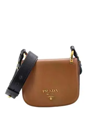 PRADA Pionniere Saddle City Calfskin Small Crossbody Bag