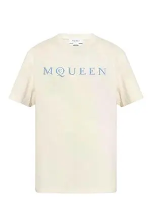 Alexander McQueen Logo-print T-shirt - Neutrals