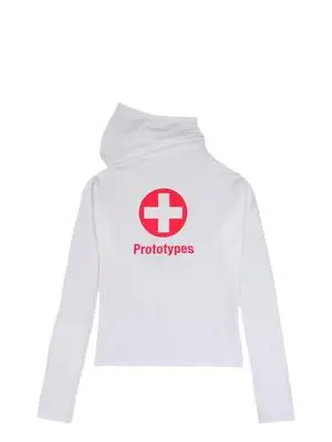 PROTOTYPES Logo-print Hoodie - White