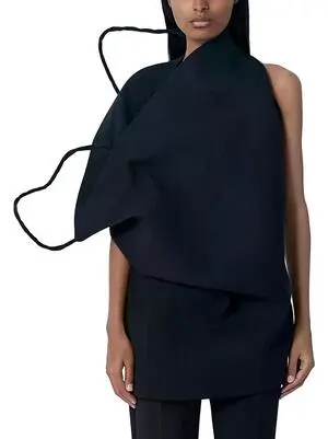 Issey Miyake Open-back Sleeveless Top - Black