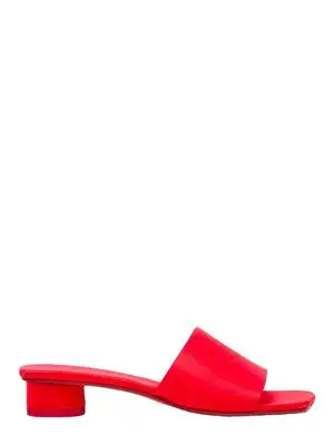 MAISON MARGIELA Embossed Block-heel Sandals - Red