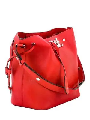 LOUIS VUITTON Lockme Leather Bucket Bag