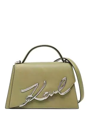 Karl Lagerfeld Ksignature 2.0 Md Crossbody Bag - Green
