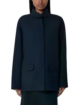 THE ROW Tanera High-collar Coat - Blue