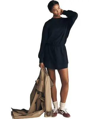 DAILY PRACTICE Heather Tania Mini Dress - Black