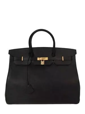 Hermès 1998 Birkin 40 Tote Bag Black