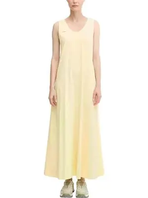 PANGAIA U-neck Sleeveless Maxi Dress - Yellow