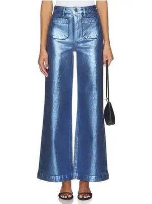 Rolla's Sailor Long Wide Leg Jeans - Blue Foil