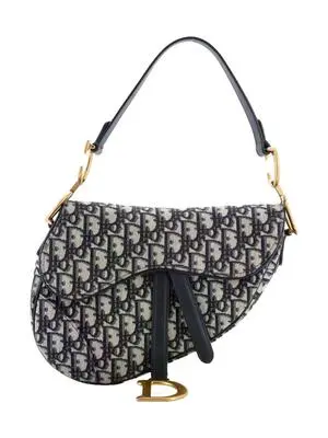 Dior Saddle Bag Oblique Canvas Medium - Blue