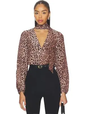 Rixo Moss Blouse - Leopard