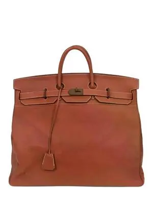 Hermès 1998 50 Haut A Courroies Leather Tote Bag - Brown