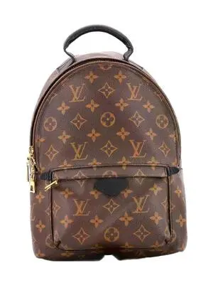 LOUIS VUITTON Palm Springs Monogram Canvas Pm Backpack - Black