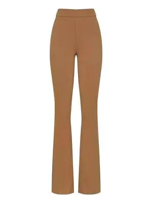 GLORIA COELHO Flared Trousers - Brown
