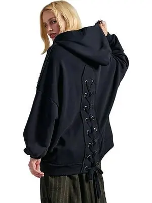 RAGABOND Kriss Cross Hoodie - Black