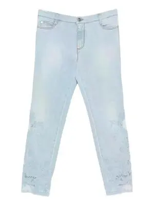 Ermanno Scervino Lace Detailed Jeans - Blue