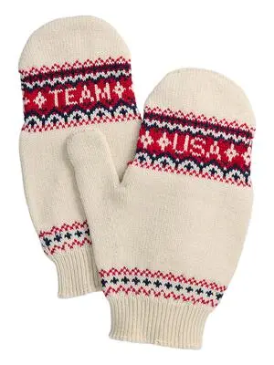 Ralph Lauren Team Usa Ceremony Mittens - Cream Combo