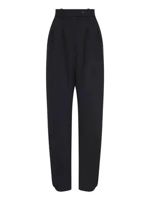 GLORIA COELHO Button-detailed Trousers - Black
