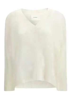 LISA YANG Leona V-neck Sweater - Neutrals