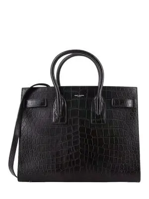 SAINT LAURENT Saint Laurent Sac De Jour Small Satchel Crocodile Embossed