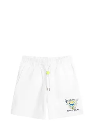 Casablanca Tennis Club Icon Sweatshorts White