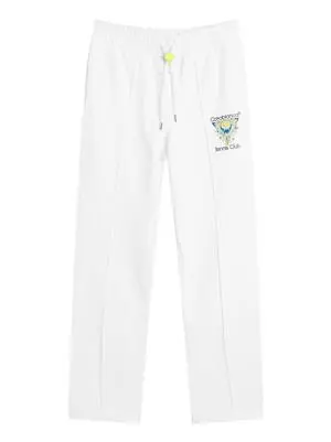 Casablanca Tennis Club Icon Pintuck Jogger - White
