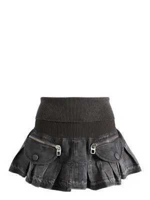 Miss Sixty Knwls X Mini Skirt - Black Fog