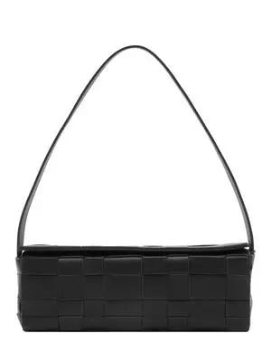 ST. AGNI Woven East West Bag - Black