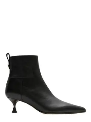 Burberry Leather Cameo Ankle Boots - Black